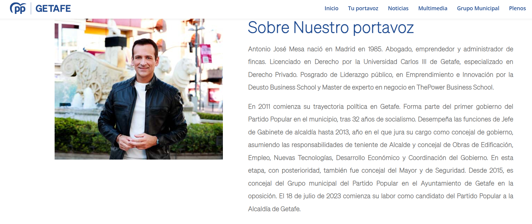 De masters a cursos: "El portavoz del PP de Getafe confirma que mintió en su currículum ...